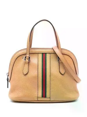 Gucci Mini Leather Web Dome Satchel
