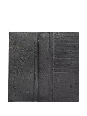 Prada 2010-2026 Saffiano Bifold Wallet Long Wallets - Black