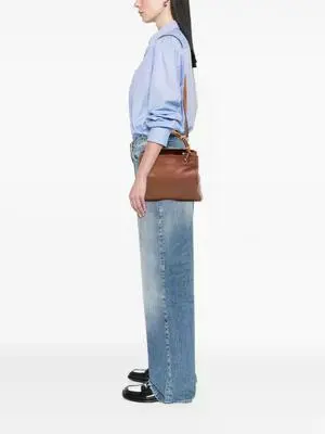 Gucci Small Calfskin Bamboo Shopper Satchel