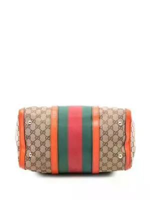 Gucci Gg Canvas Web Joy Boston Bag Satchel - Neutrals