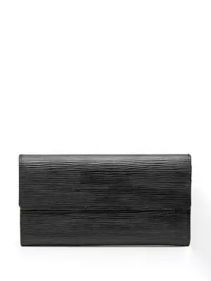 LOUIS VUITTON 2004 Epi Porte Tresor International Wallet Long Wallets - Black