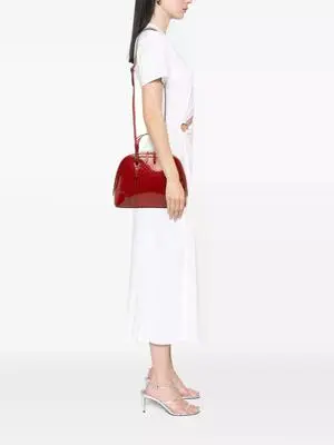 Gucci Microssima Patent Dome Satchel - Red