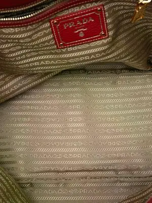 Prada 2010-2026 Vitello Daino Double Pocket Tote Bag