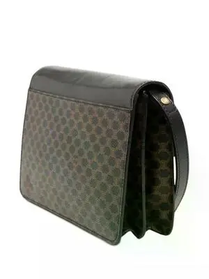 Celine 2000 Macadam Coated Canvas And Leather Clutch Bag
