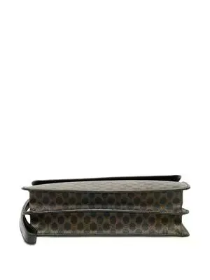 Celine 2000 Macadam Coated Canvas And Leather Clutch Bag