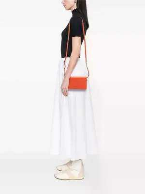 Gucci Microssima Wallet On Strap Crossbody Bag - Orange
