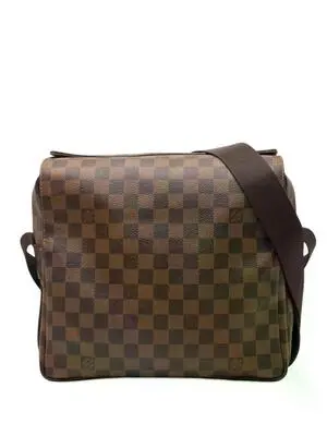 LOUIS VUITTON 2006 Damier Ebene Naviglio Crossbody Bag - Brown