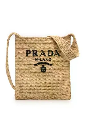 Prada Embroidered Cross Body Bags