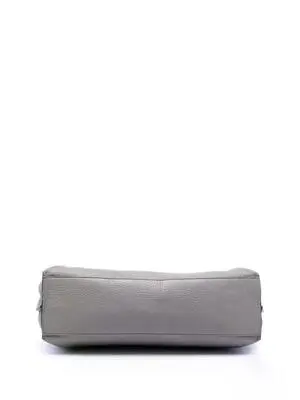 Gucci Small Leather Bamboo Satchel - Grey