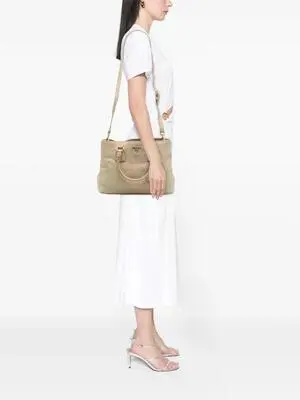 Prada Vitello Daino Open Convertible Tote Satchel