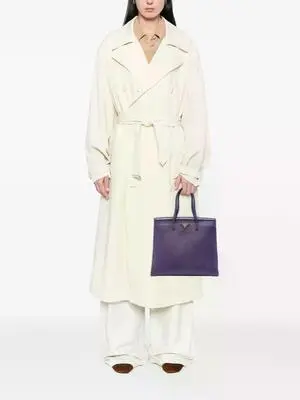 Prada Saffiano Lux Parabole Satchel - Purple
