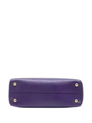 Prada Saffiano Lux Parabole Satchel - Purple