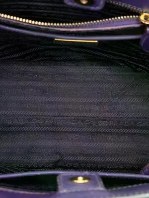 Prada Saffiano Lux Parabole Satchel - Purple