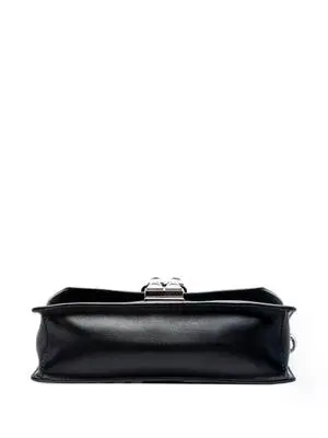 Prada City Calfskin And Saffiano Studded Elektra Crossbody Bag - Black