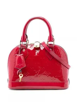 LOUIS VUITTON Monogram Vernis Alma Bb Satchel