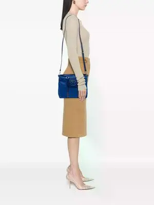 Prada Vitello Trimmed Tessuto Satchel