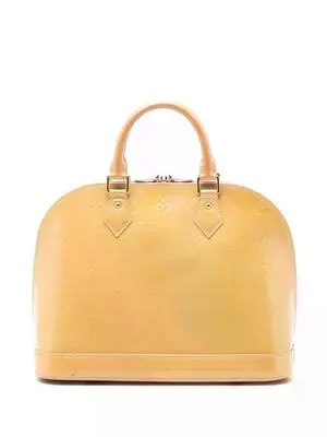 LOUIS VUITTON 2003-2020 Monogram Vernis Alma Pm Handbag - Neutrals