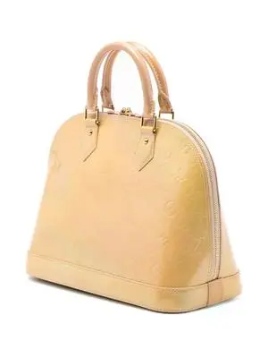 LOUIS VUITTON 2003-2020 Monogram Vernis Alma Pm Handbag - Neutrals