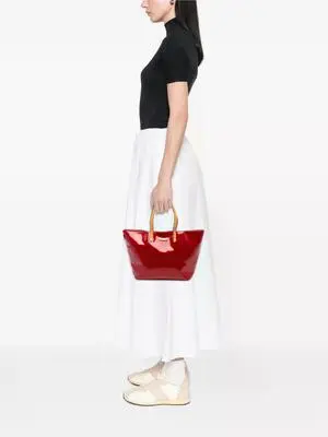 LOUIS VUITTON 2000-2020 Monogram Vernis Bellevue Gm Tote Bag - Red