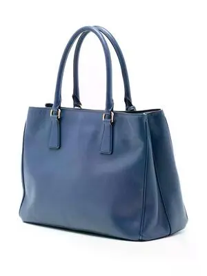 Prada Saffiano Lux Galleria Satchel - Blue