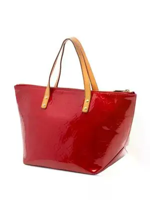 LOUIS VUITTON 2007 Monogram Vernis Bellevue Pm Handbag - Red