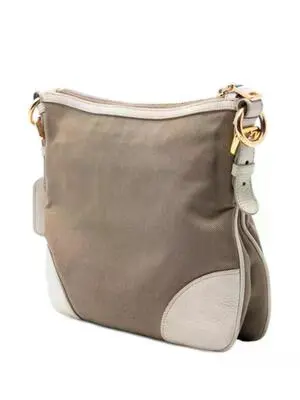 Prada Canvas Canapa Logo Crossbody Bag - Brown