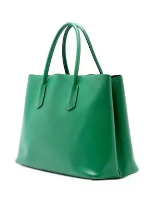 Prada 2010-2026 Medium Saffiano Cuir Double Satchel - Green