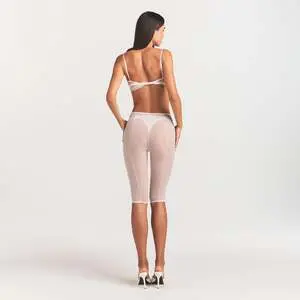 SKIMS Ultra Fine Mesh Draped Capri