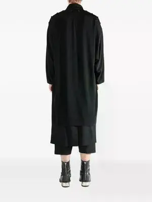 Yohji Yamamoto Buttoned Long-sleeve Coat
