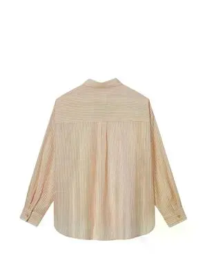 B+AB Striped Long-sleeve Shirt - Neutrals