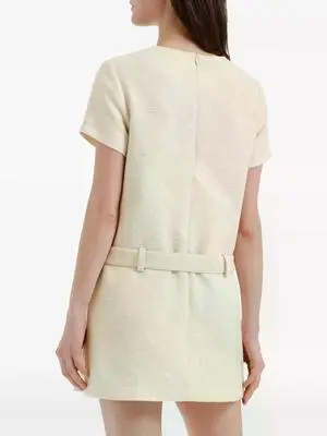 B+AB Tweed-details Mini Dress - Neutrals