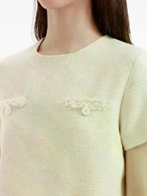 B+AB Tweed-details Mini Dress - Neutrals