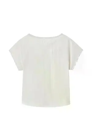 B+AB Lace-trim Ribbed T-shirt