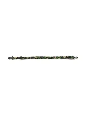 A BATHING APE Shark Camouflage-print Messenger Bag - Green