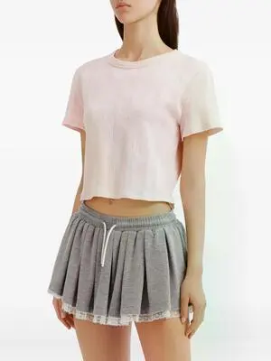 TOUT A COUP Scalloped-trim T-shirt