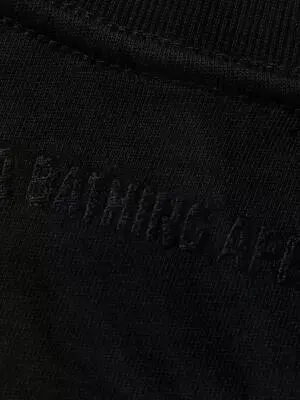 A BATHING APE Ape Head Embroidered T-shirt - Black