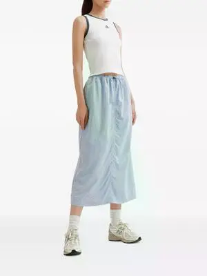 FINGERCROXX Ribbed Logo-embroidered Top - Neutrals
