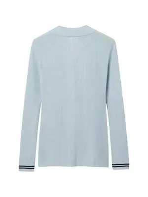 B+AB Ribbed-knit Button-up Cardigan