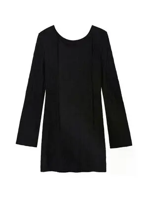 B+AB Crinkled Long-sleeve Mini Dress