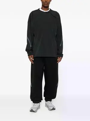 Adidas Reflective-detail Performance Sweatshirt - Black