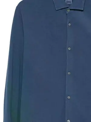 Fedeli Long-sleeve Jersey Shirt - Blue