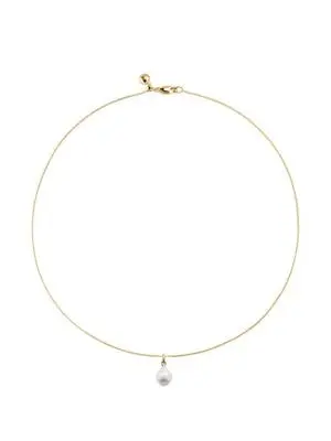 Monica Vinader Baroque Pearl Pendant Gold