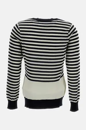 Junya Watanabe Ribbed Crewneck Cardigan - Multicolor