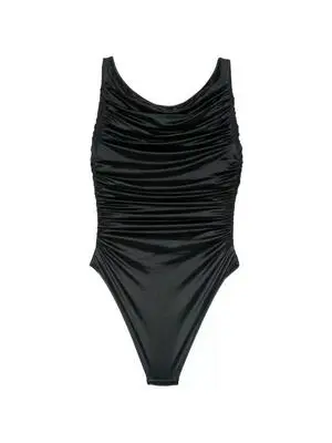 VENUJA Ruched Swimsuit - Black