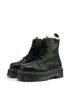 Dr. Martens Lace-up Platform Boots - Black
