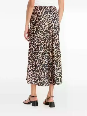 Guess Leopard-print Midi Skirt
