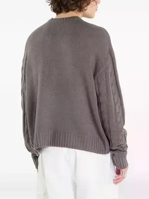 KARL KANI Cable-knit Sweater
