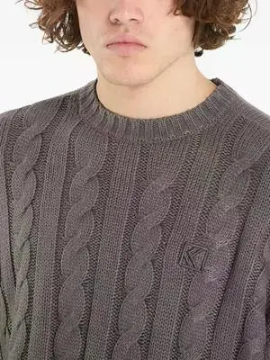 KARL KANI Cable-knit Sweater