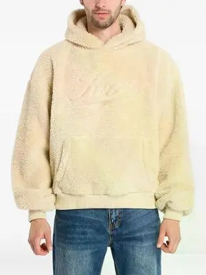 KARL KANI Embroidered Fleece-texture Hoodie
