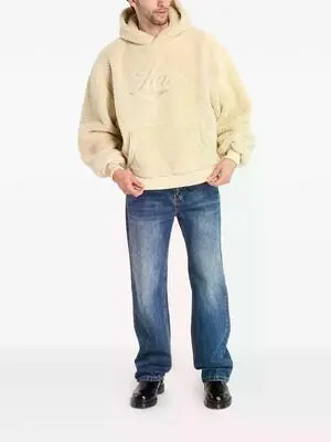 KARL KANI Embroidered Fleece-texture Hoodie